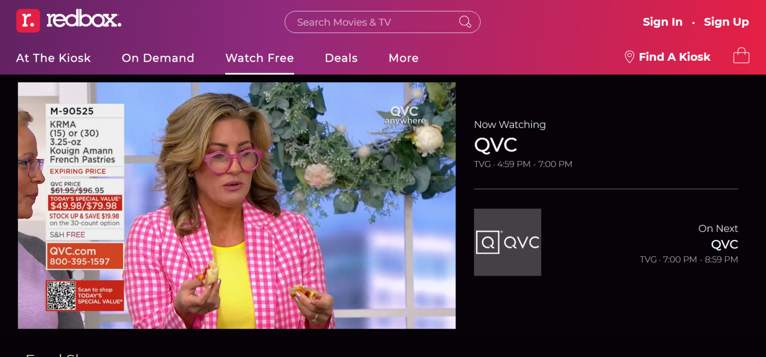 QVC and HSN Bring Livestream Video Shopping to Redbox Free Live TV Service - QVC Group
